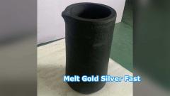 Melt Gold Silver 150kg Crucible Black Heat Resistant