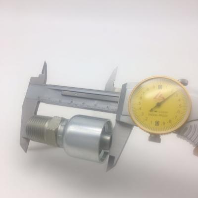 Cina Un pezzo solo maschio idraulico del montaggio di tubo flessibile di 15611-08-08PK JIC NPT in vendita