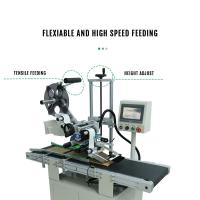 China Flat Case Labeling Machine Self-Adhesive Label Applicator for Packaging Type Case for sale