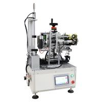 China Semi-Automatic Rotary Hexagonal Bottle Labeling Machine 110V for Flat and Curved Surfaces for sale