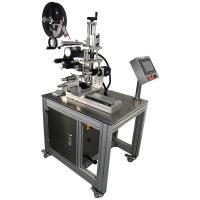 China Semi-Automatic Rotary Hexagonal Bottle Labeling Machine 110V for Flat and Curved Surfaces for sale