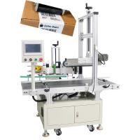 China Automatic Corner Labeling Machine for Carton Box Wrap Label Applicator 40-100pcs/min 220V for sale