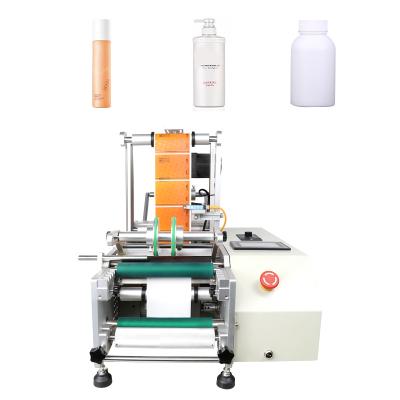 中国 220V半自動ラベル印刷機 丸いプラスチックボトル 耐久設計 販売のため