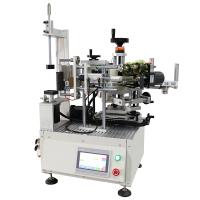 China Semi-Automatic Flat Plane Labeling Machine 76mm Roll Width 0.2mm Accuracy for Tin Can for sale