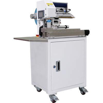 Cina Applicatore di etichette in filo per macchine adesive per etichette in cuoio per la stampa di etichette a cavo in vendita