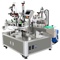 China Automatic Double Sided Labeling Machine for Round Bottles with Date Coder 60 Bottles per Minute for sale