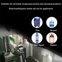 China Automatic Double Sided Labeling Machine for Round Bottles with Date Coder 60 Bottles per Minute for sale