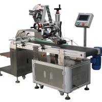 China Flat Surface Pouch Applicator Mylar Bag Labeling Machine 40-150PCS/min 220V for sale