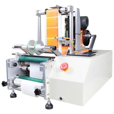China 920x450x520mm semi-automatische cilinderlabeling applicator voor pot wijn bier koffie en meer Te koop