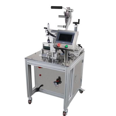 China PLC Controlled Desktop Glass Ampoule Vial Labeling Machine for Semi Automatic Labeling for sale
