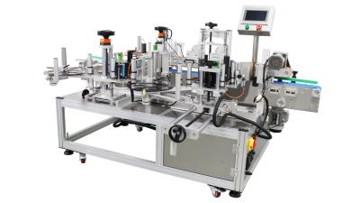 China Máquina de rotulagem de adesivos laterais duplos para garrafas à venda