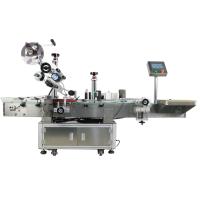 China Electric Driven Full Automatic Flat Surface Bottle Lid Top Plane Labeling Machine for sale