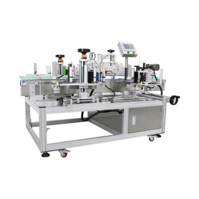 China 230 KG Auto Brewers Wine Double Side Labeling Machine for Front and Back Barcode Labeling for sale