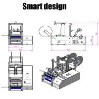 China Semi-Automatic Round Bottle Labeling Machine 220V 20-100 Capacity Easy Label Applicator for sale
