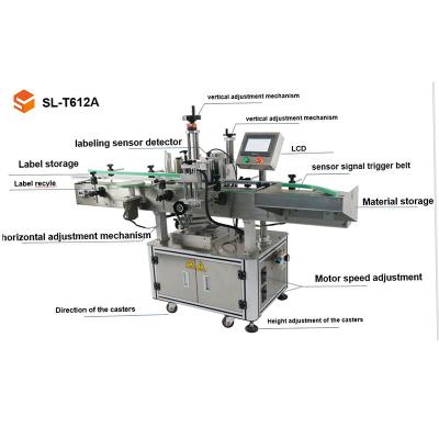 China Chemical Paper Sticker Label Sticking Machine Automatic Horizontal Bottle Labeling Machine for sale