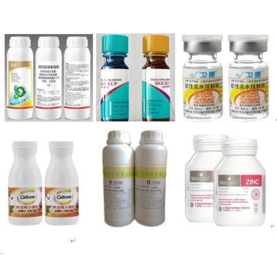 China Chemical Paper Sticker Label Sticking Machine Automatic Horizontal Bottle Labeling Machine for sale