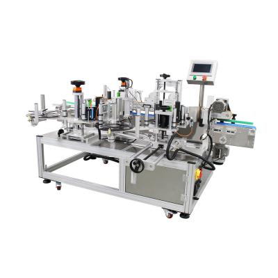 China Double Side Labeling Machine for Oil Front and Back Two Sided Barcode Labelling Cases for sale