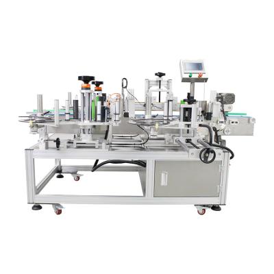 China Self Adhesive Double Side Labeling Machine for Barcode Labeling on Detergent Bottles for sale