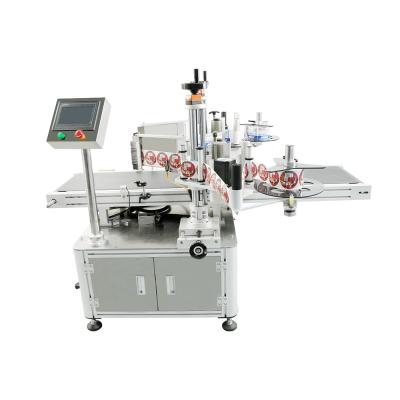 China Self Adhesive Double Side Labeling Machine for Barcode Labeling on Detergent Bottles for sale