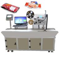 China Tamp Blow Label Applicator with Zebra ZE500 Printer 300dpi 6-10 ips for sale
