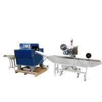China Tamp Blow Label Applicator with Zebra ZE500 Printer 300dpi 6-10 ips for sale