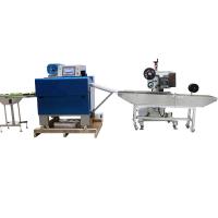 China Tamp Blow Label Applicator with Zebra ZE500 Printer 300dpi 6-10 ips for sale