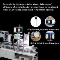 China Electric Driven Automatic CCD Vision Labeling Machine for Flat Card Plastic Pouch Bags 220V 2500W for sale