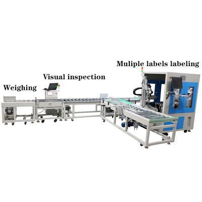 China 220V Voltage CCD Visual Labeling Machine for Carton Packaging Box Foam Board PCB Board for sale