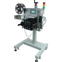 China Tamp Blow Label Applicator with Mechanical Arm 300dpi Print Resolution for Top Side Bottom Labeling for sale
