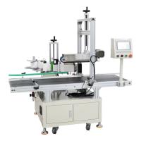 China Automatic Top Labeler for Containers 40-120pcs/min 220V Flat Labeling Machine for sale