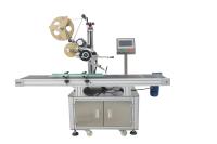 China PLC Controlled Automatic Desktop Doypack Pouch Label Applicator for Flat Surface for sale