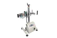 China Automatic Top Labeler for Containers 40-120pcs/min 220V Flat Labeling Machine for sale