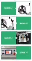 China Desktop Automatic Flat Labeling Machine 40-120pcs/min 220V for Boxes and Flat Surfaces for sale