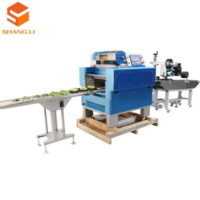Chine Vidéo Inspection de sortie Emballage en bois Machine d'étiquetage de viande transformée avec imprimante et échelle à vendre