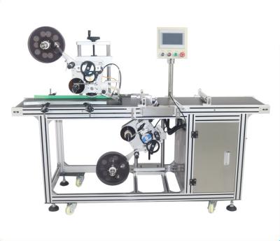 Cina Imballaggio in legno Macchina di etichettatura a doppio lato automatica per la produzione di linee di assemblaggio di cartoni in vendita