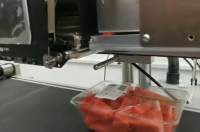 Cina Disponibilità di una macchina per l'etichettatura degli adesivi a scala per il commercio elettronico di frutta e verdura fresca in vendita