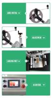 China Automatic Flat Bottle Labeling Machine 40-120PCS/min 220V for Flat Surface Labeling for sale