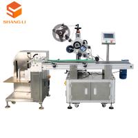 China Automatic Soft Pouch Label Applicator for Vacuum Bags 40-120 pcs/min 220V for sale