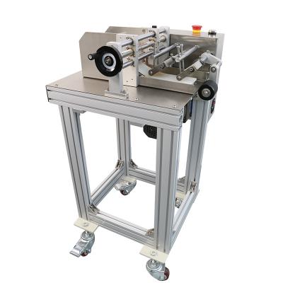 China Material de embalagem de madeira Máquina automática de rotulagem de superfície plana para sacos químicos à venda