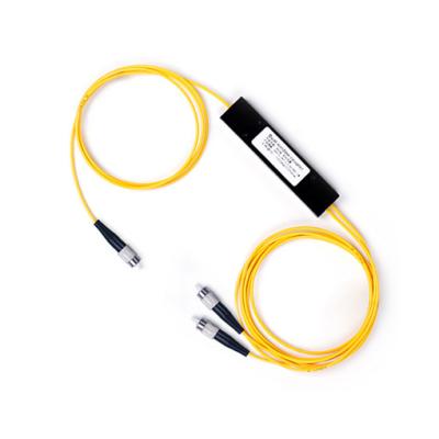 China LC SC FC Multimode Fused 1x2 Fiber Optic Splitter MM FBT Coupler for sale