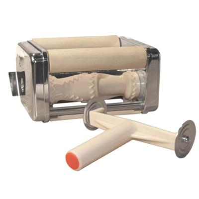 China For Pizza Bread convenient 12mm Adjustable roller Stainless steel Automatic Farfalle Pasta maker machines motor for sale