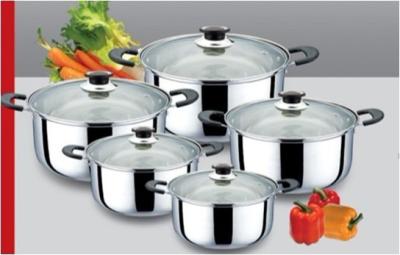 China ss 410 Kitchen Stainless Steel Cookware Sets with Body Thickness 0.3mm for sale