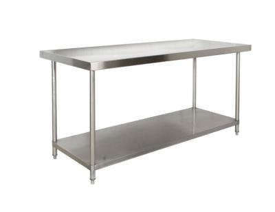 China Commercial 2 Tier Stainless Steel Kitchen Work Table For Restaurant for sale