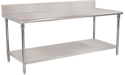 China 2 Tier Commercial Stainless Steel Kitchen Work Table CE / RoHS for sale