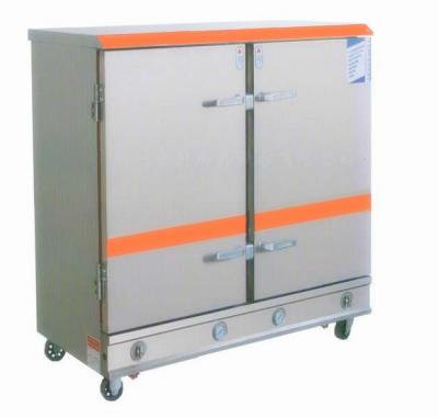 China 2 Door 24 Tray Gas / Electrical Rice Commercial Food Steamer For Restaurant for sale