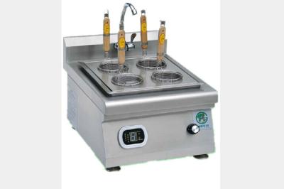 China Single Phase Tabletop 5kw Kitchen Stainless Steel Pasta Cooker With 4 Holes for sale