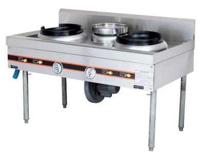 China Firebrick 96KW / 48KW Burner Type Gas Cooking Range For Kitchen , Energy-Saving for sale