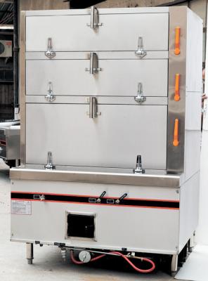 China Stainless LPG Commercial Gas Cooking Stoves 50KG , Gas Food / Seafood Steamer for sale