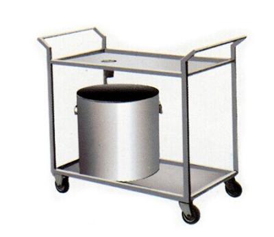 China Leftover Stainless steel Serving Cart Kitchen Serving Trolley With Castors for sale