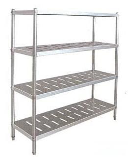 China Industrial Mobile Commercial Stainless Steel Storage Shelves For Hotel / Restaurant for sale